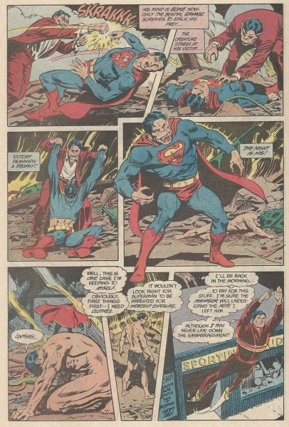 A terrifying cover and an embrarassing moment for the Man of Steel ...
