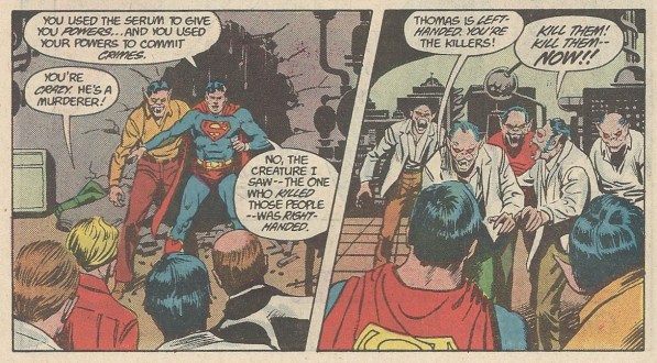 A terrifying cover and an embrarassing moment for the Man of Steel ...