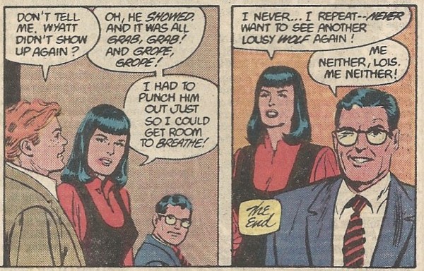 A terrifying cover and an embrarassing moment for the Man of Steel ...