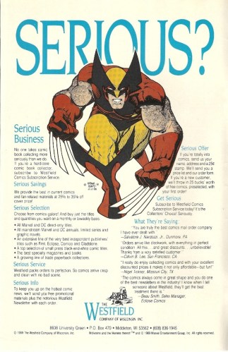 Why so serious? asks the Art Adams Wolverine | blog into mystery