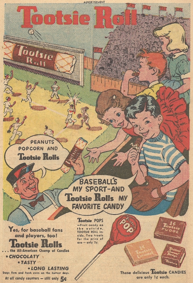 There are roughly a dozen odd things going on in this 1950s baseball ...